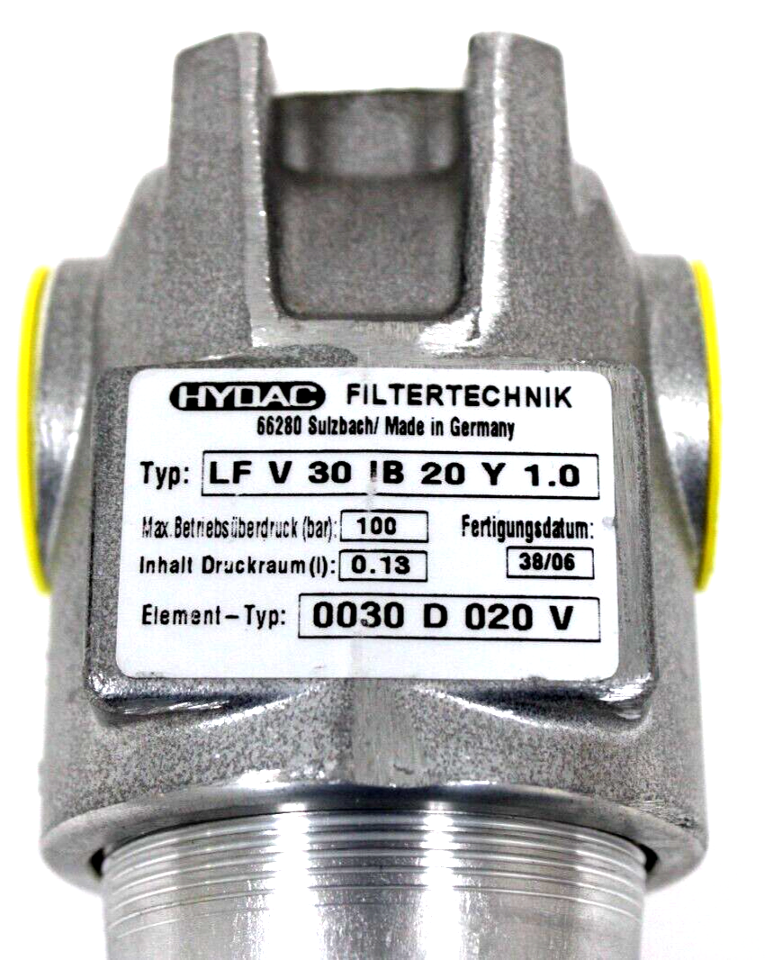 NEW HYDAC LF-V-30-IB-20-Y-1.0 0030-D-020-V FILTER 0030D020V - SB ...