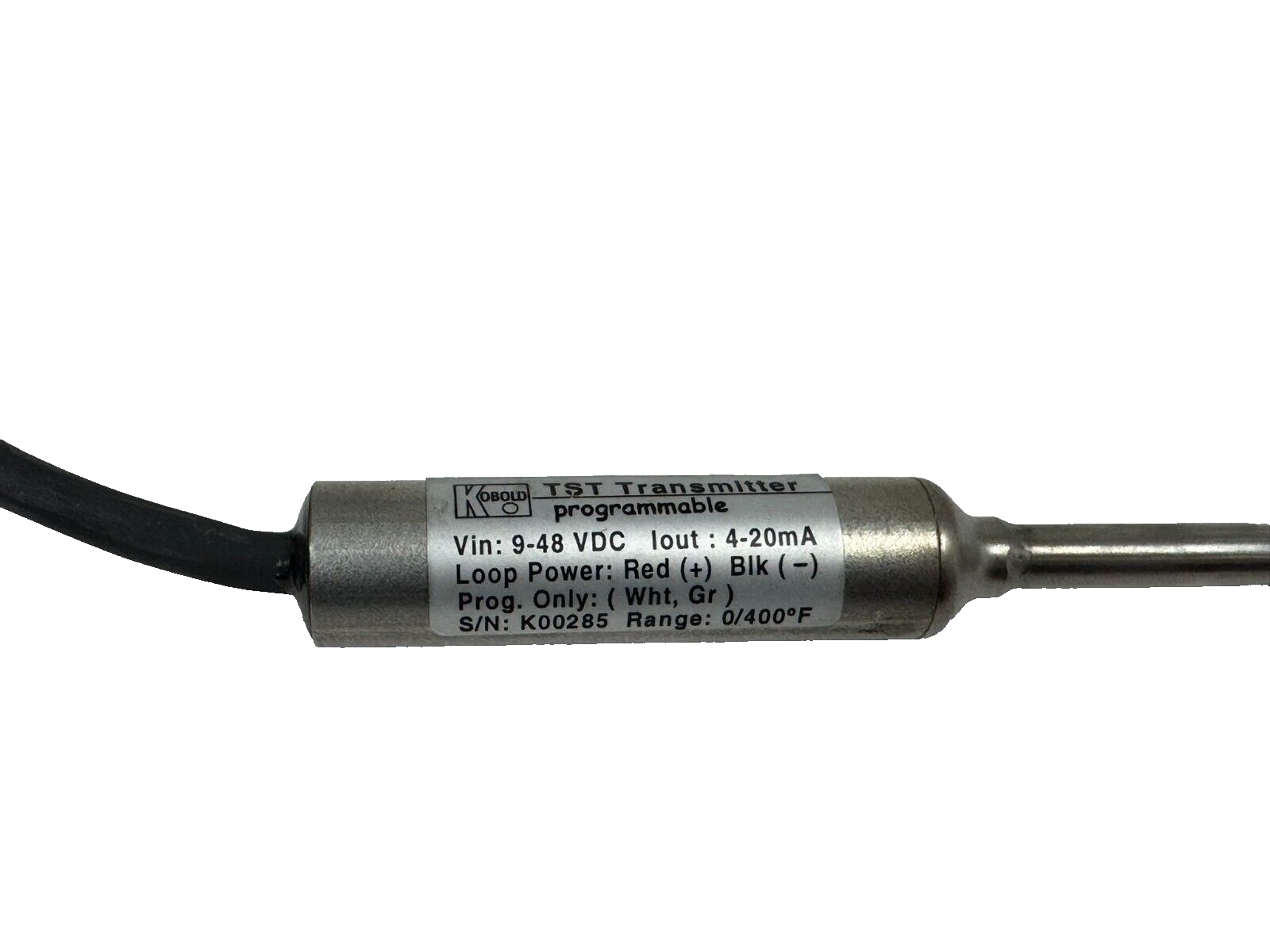 NEW KOBOLD TST-A2060PV08 PROGRAMMABLE TEMPERATURE TRANSMITTER 0-400DEG ...