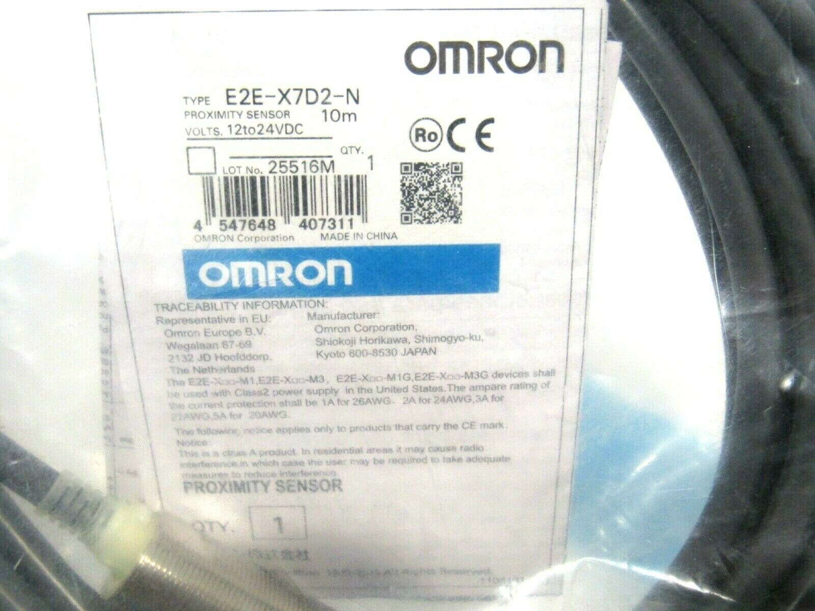 NEW OMRON E2E-X7D2-N PROXIMITY SENSOR E2EX7D2N - SB Industrial Supply, Inc.