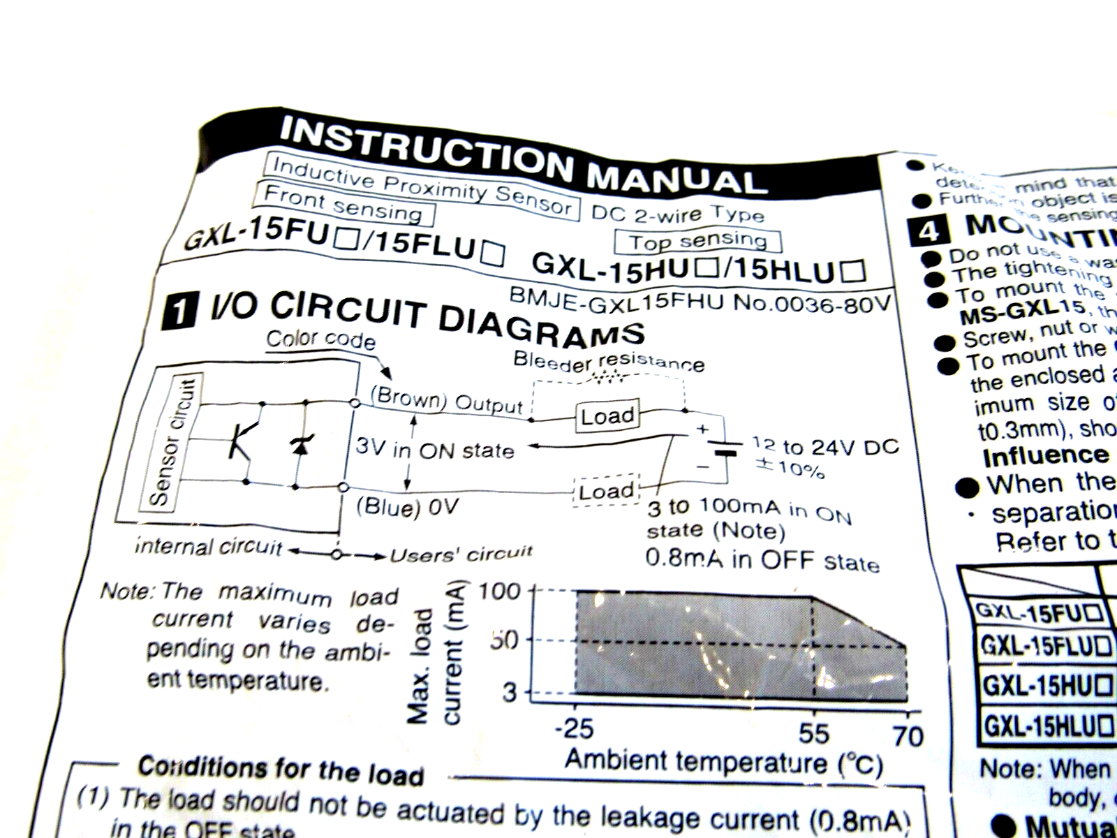 NEW PANASONIC GXL-15FU INDUCTIVE PROXIMITY SENSOR GXL15FU - SB ...