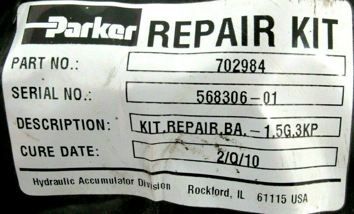 NEW PARKER 702984 BLADDER REPAIR KIT - SB Industrial Supply, Inc.