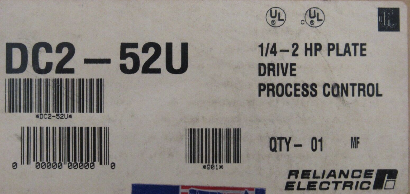 NEW RELIANCE ELECTRIC DC2-52U DC MOTOR CONTROLLER 0-57210-31 DC252U ...
