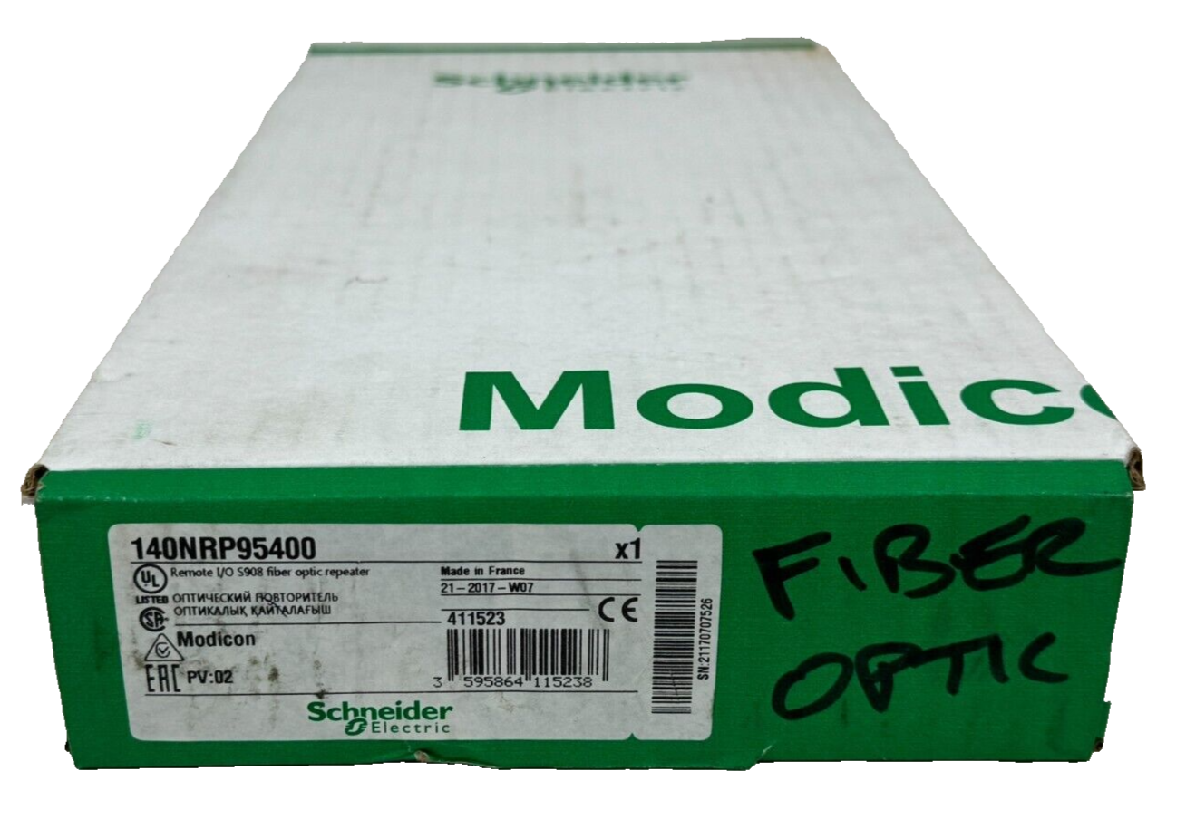 NEW SEALED SCHNEIDER / MODICON 140NRP95400 FIBER OPTIC REPEATER MODULE ...