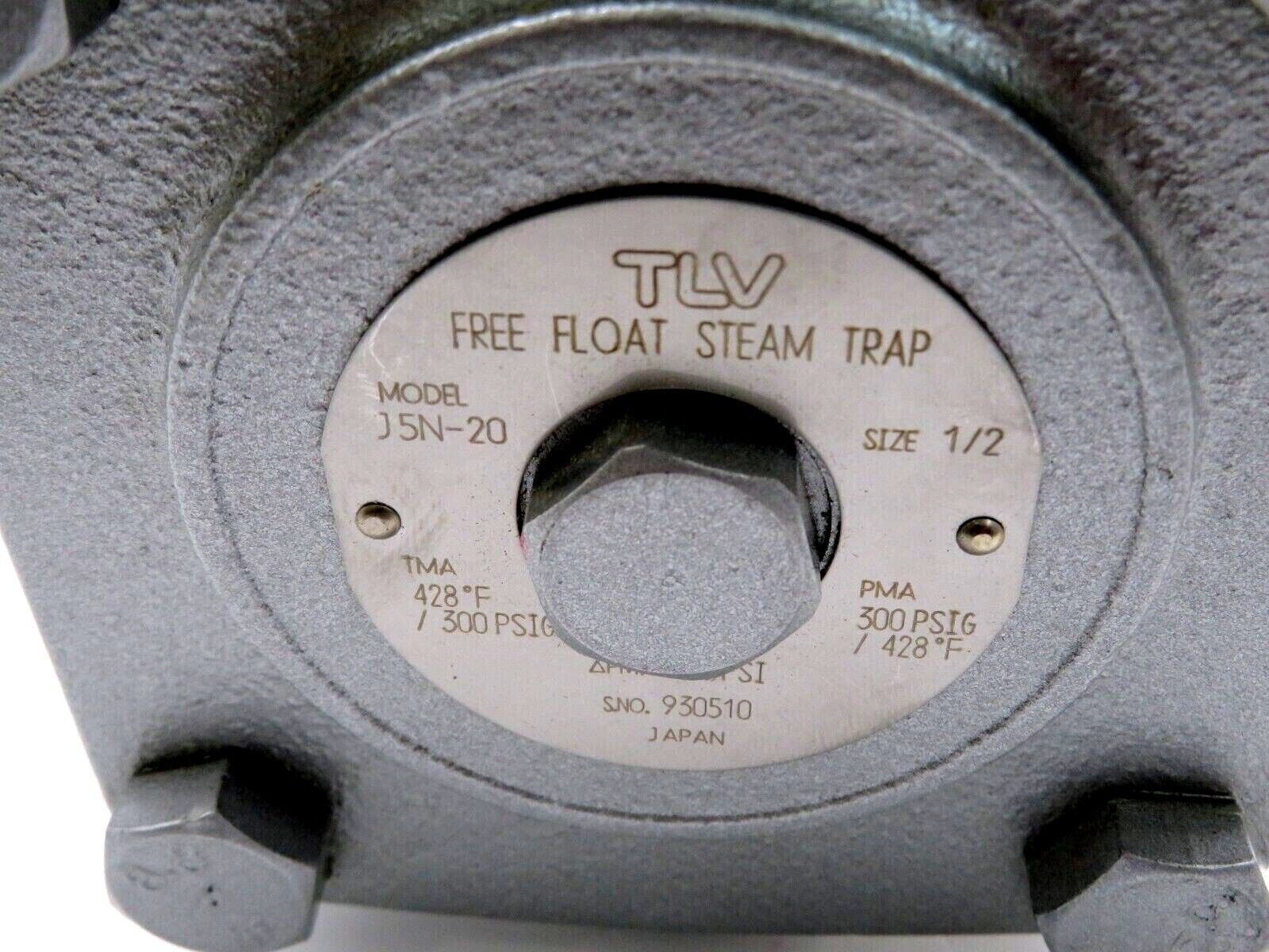 NEW TLV J5N-20 FREE FLOAT STEAM TRAP 20K 15A SIZE 1/2" J5N20 - SB ...