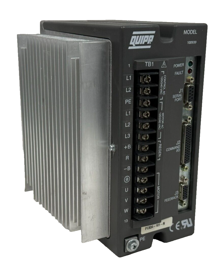 USED PACIFIC SCIENTIFIC / QUIPP PC834-101-N SERVO DRIVE 100939 - SB ...