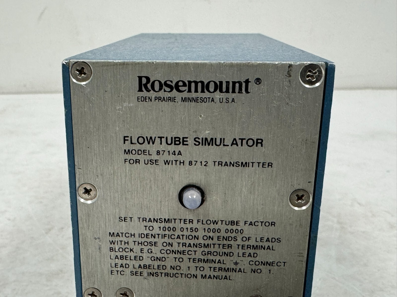 USED ROSEMOUNT 8714A FLOWTUBE SIMULATOR - SB Industrial Supply, Inc.