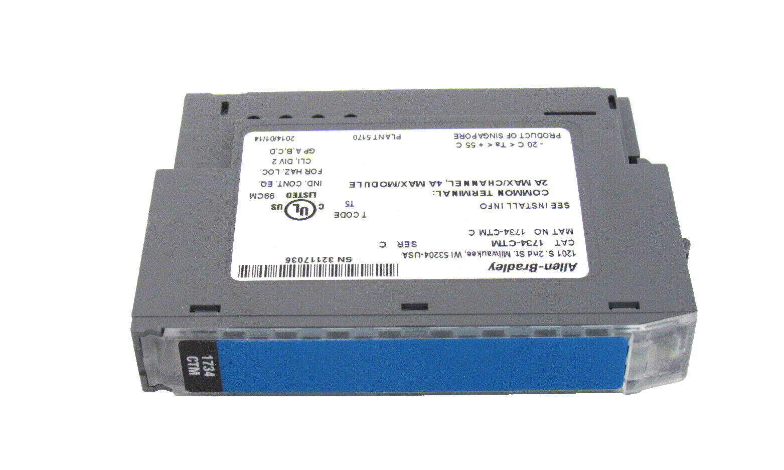 LOT OF 2 ALLEN BRADLEY 1734-CTM COMMON TERMINAL MODULE SER.C 1734CTM ...