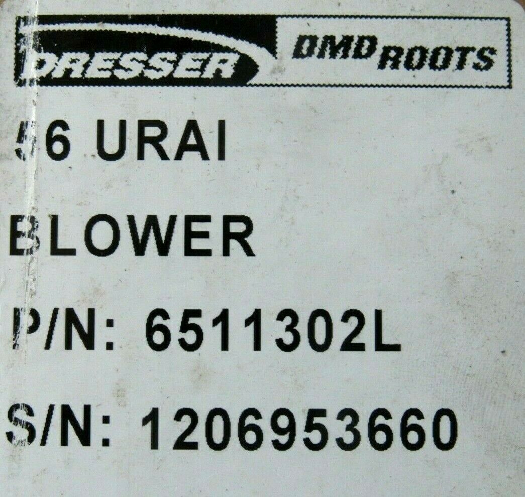 NEW DRESSER ROOTS 56 U-RAI BLOWER 6511302L 56URAI - SB Industrial ...