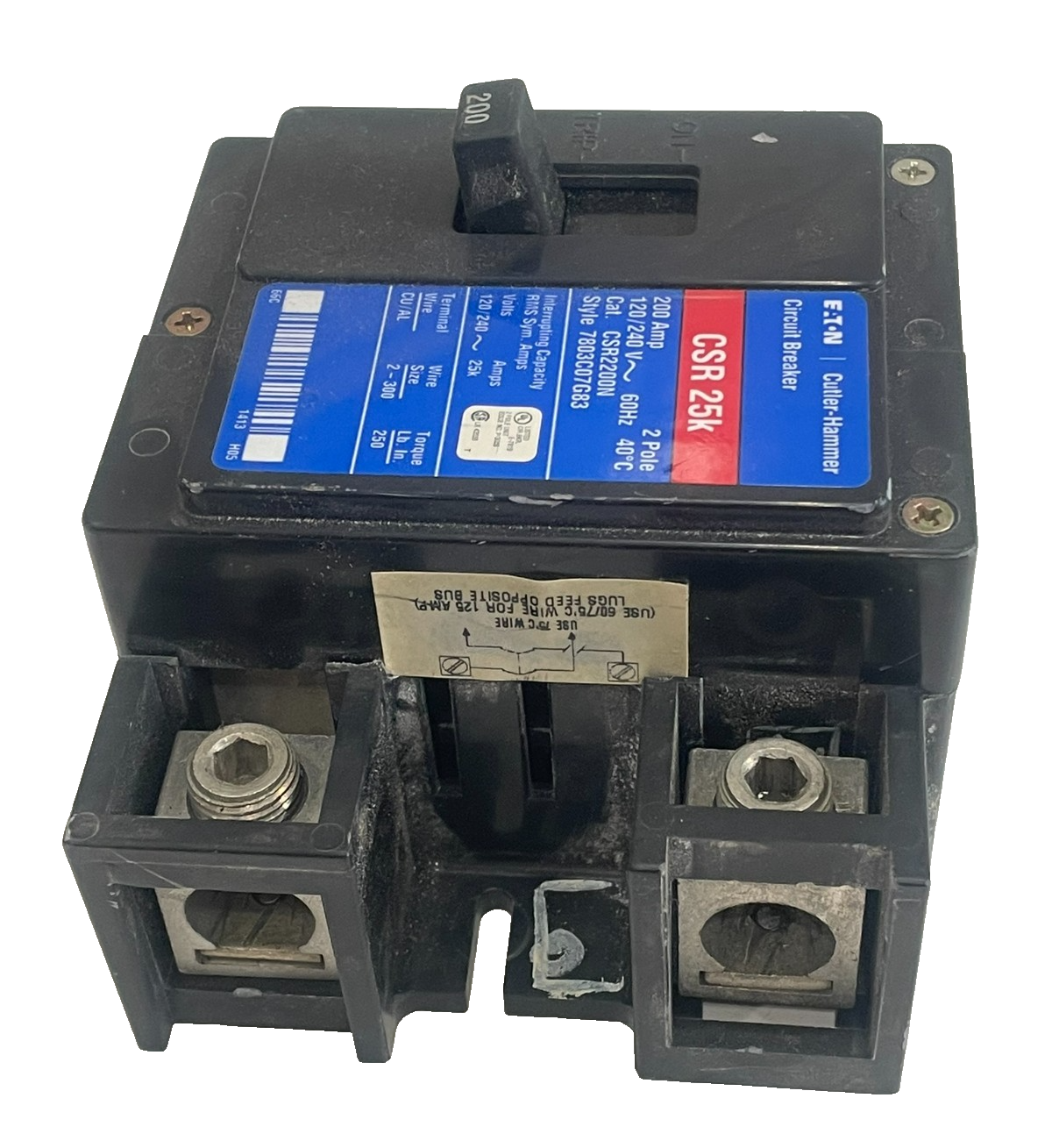 NEW EATON/ CUTLER-HAMMER CSR2200N CIRCUIT BREAKER CSR 25K - SB ...