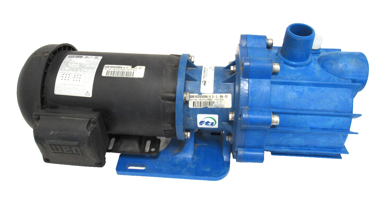 NEW FINISH THOMPSON SP11P-M215 MAGNETIC DRIVE PUMP 2.0HP 230/460V 56HC ...