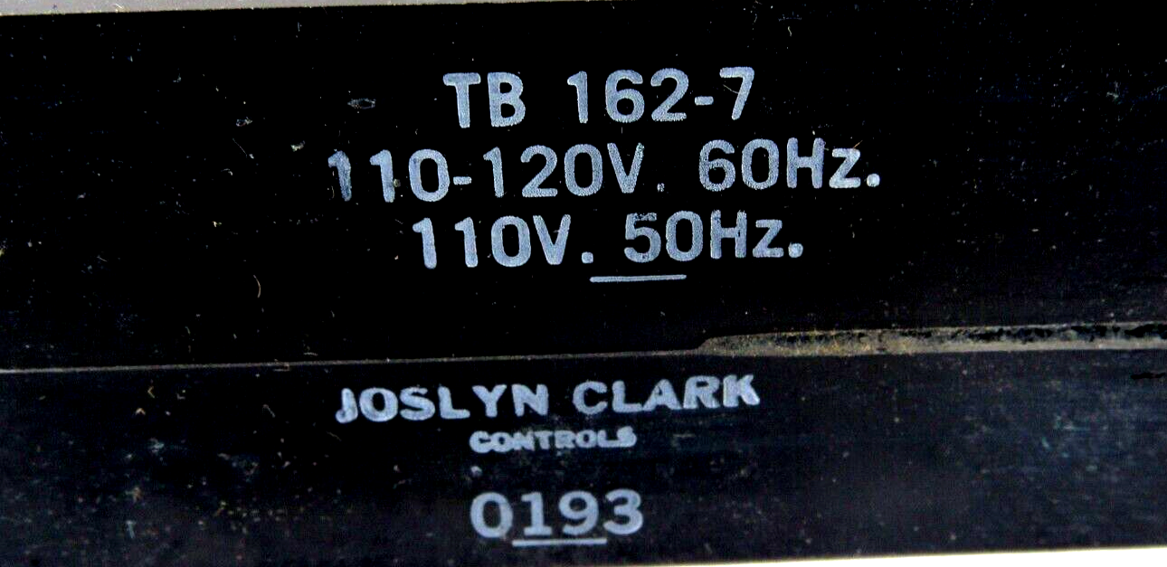 NEW JOSLYN CLARK CONTROLS TB162-7 COIL TB1627 - SB Industrial Supply, Inc.