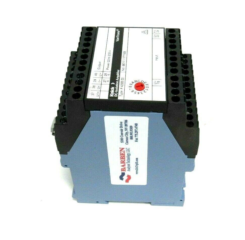 NEW KNICK P42000D3 VARITRANS DC-ISOLATION AMPLIFIER - SB Industrial ...