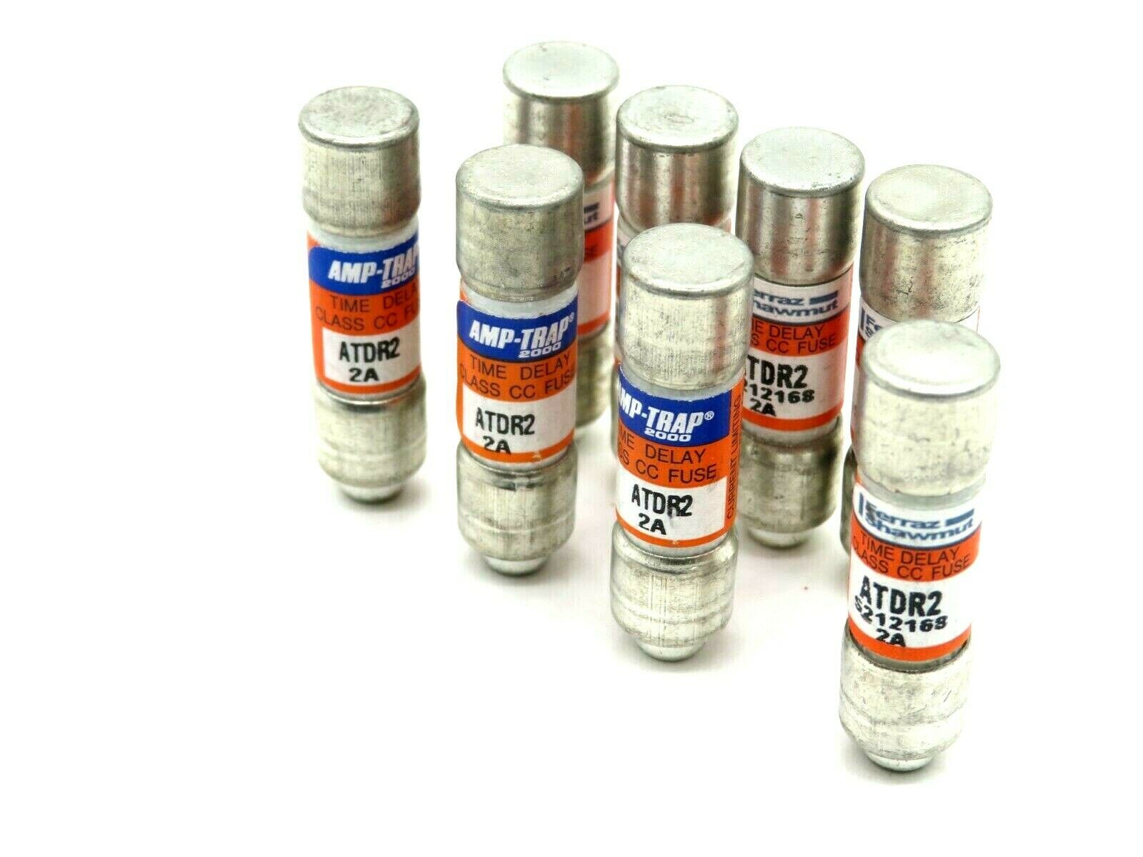 NEW LOT OF 8 FERRAZ SHAWMUT ATDR2 FUSE 2AMP - SB Industrial Supply, Inc.