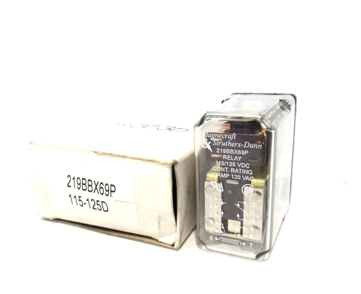 NEW MAGNECRAFT & STRUTHERS DUNN 219BBX69P 115/125VDC RELAY 219BBX69P ...