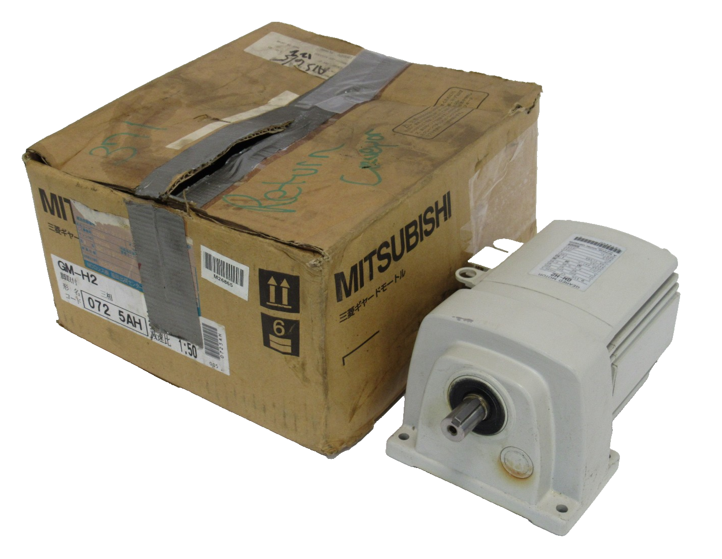 NEW MITSUBISHI GM-H2 GEAR MOTOR 1:50 GMH2 - SB Industrial Supply, Inc.