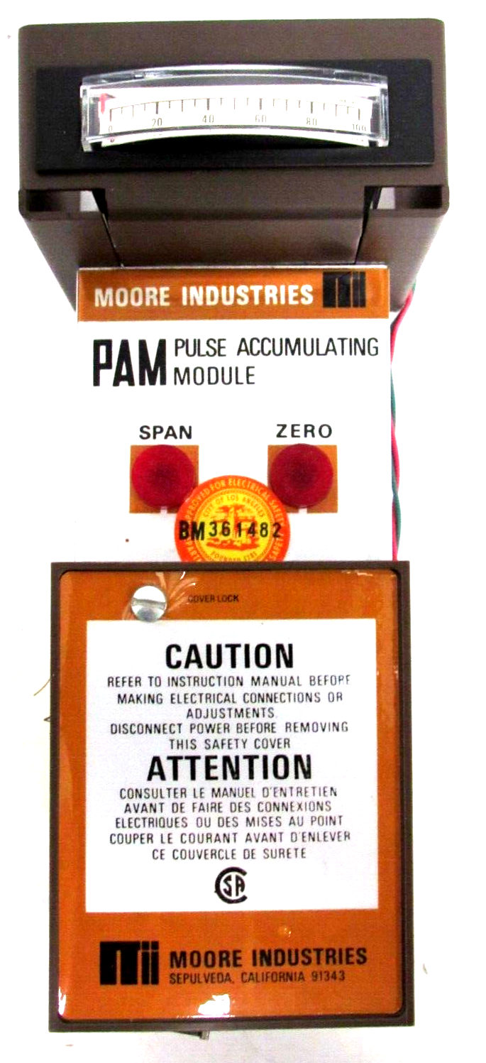 NEW MOORE INDUSTRIES PAM PULSE ACCUMULATING MODULE - SB Industrial ...