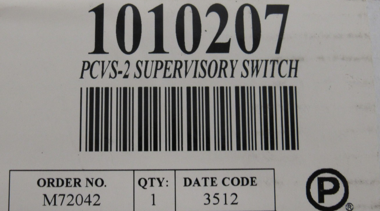 NEW POTTER 1010207 SUPERVISORY SWITCH PCVS-2 - SB Industrial Supply, Inc.