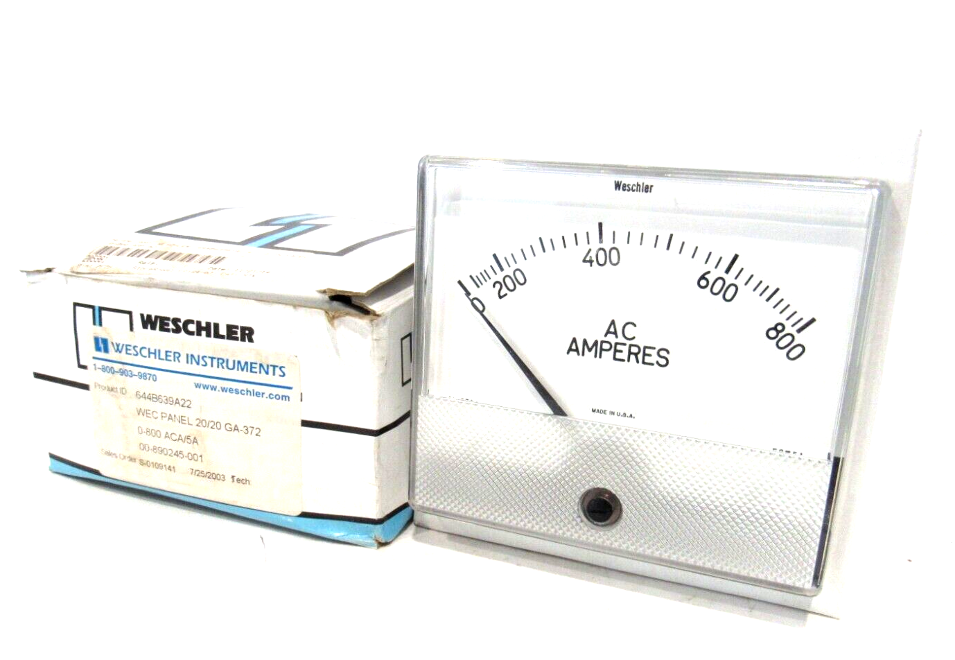 NEW WESCHLER 644B639A22 PANEL METER - SB Industrial Supply, Inc.