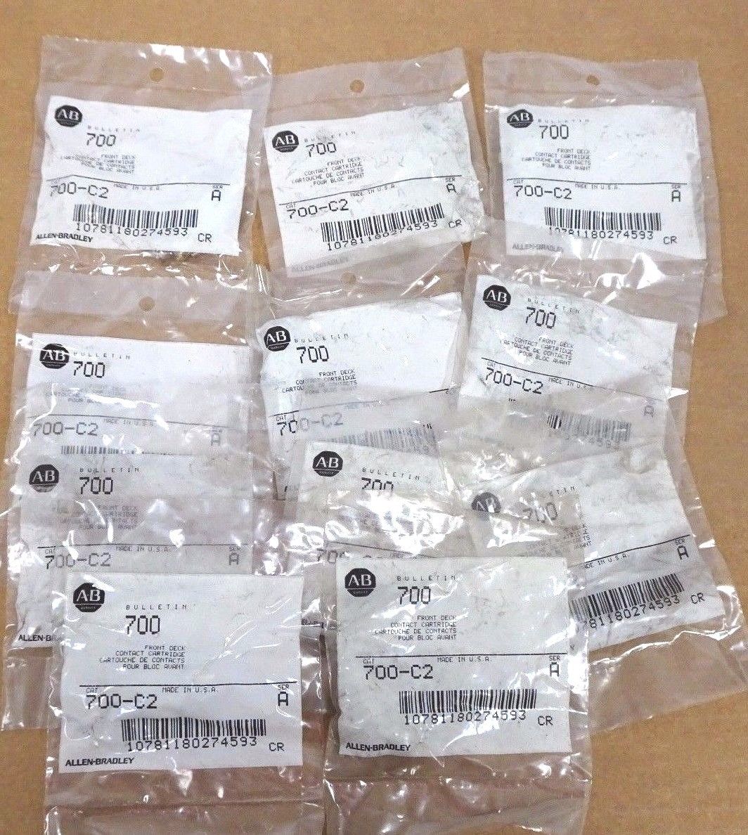 11 NEW ALLEN BRADLEY 700-C2 SERIES A FRONT DECK CONTACT CARTRIDGES ...