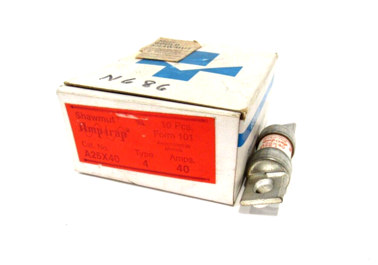 BOX OF 10 NEW GOULD SHAWMUT A25X40 FUSES - SB Industrial Supply, Inc.