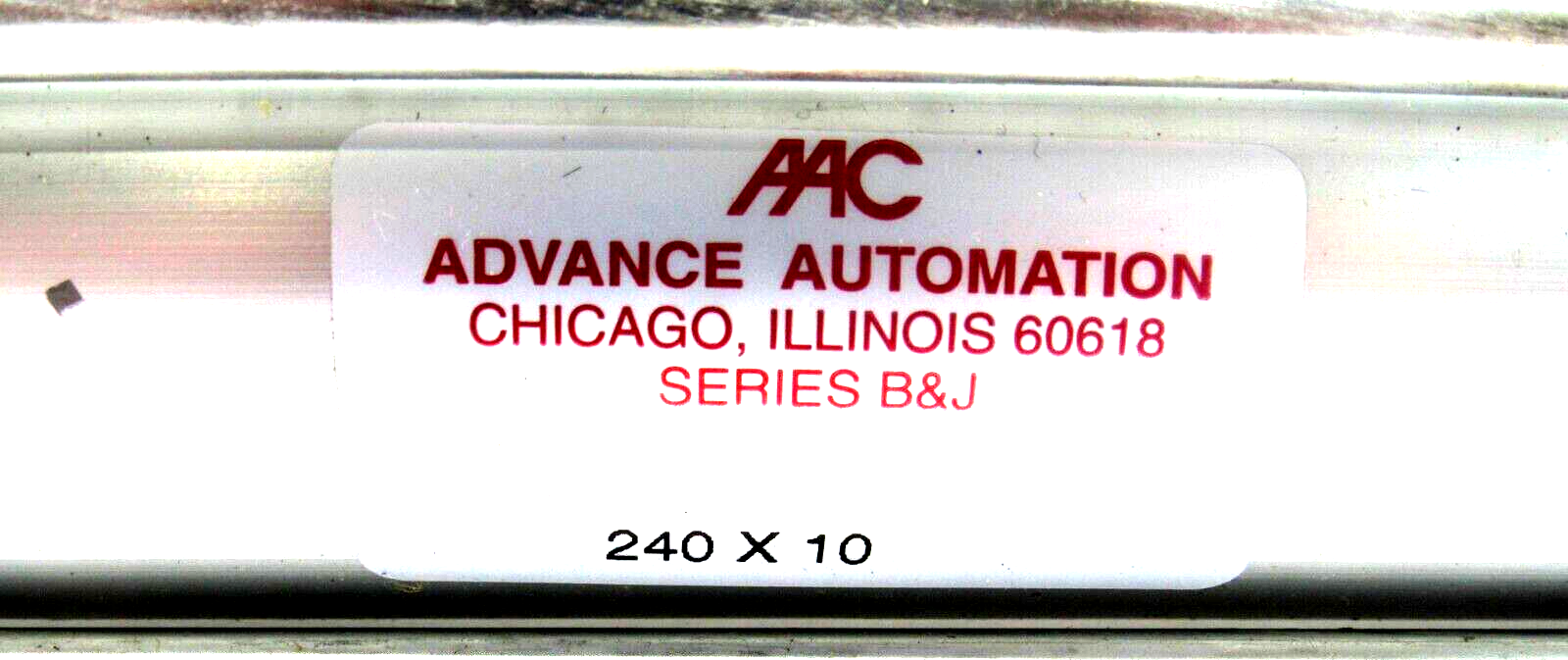 NEW ADVANCE AUTOMATION 240 X 10 PNEUMATIC CYLINDER 24X10 SERIES B&J ...