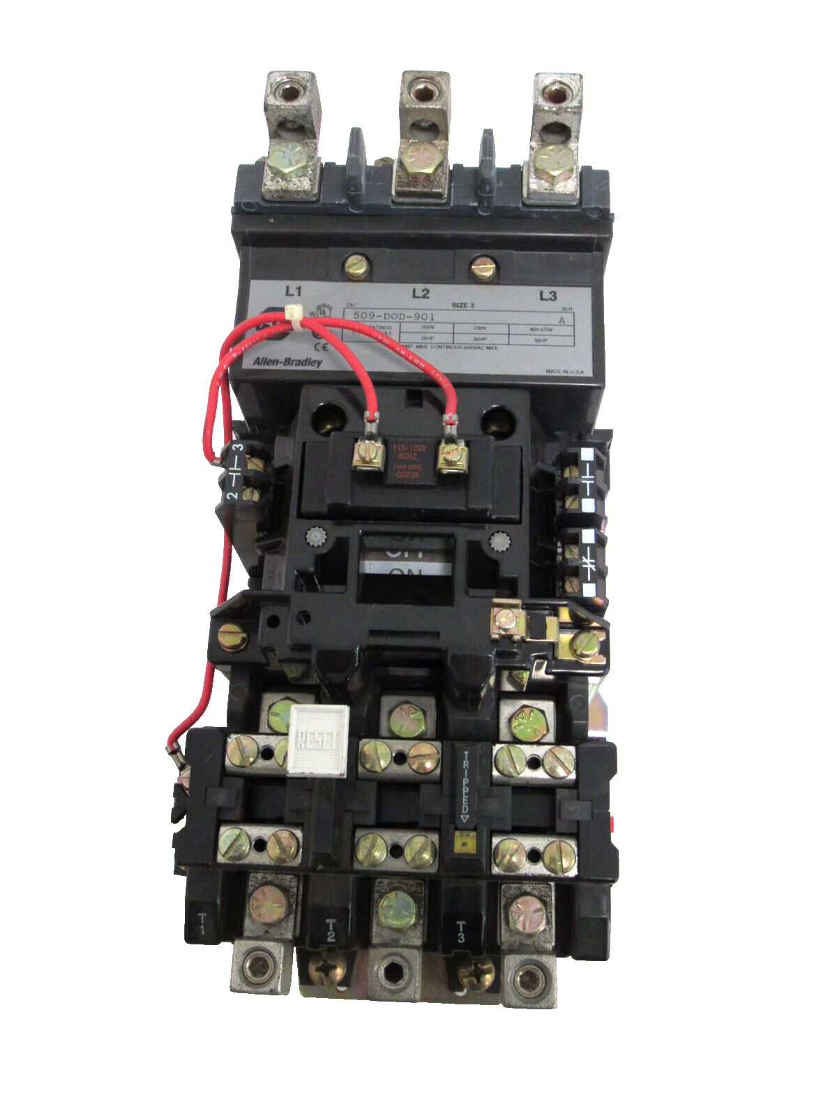 NEW ALLEN BRADLEY 509-DOD-901 NON-REVERSING STARTER SER.A 509DOD901 ...