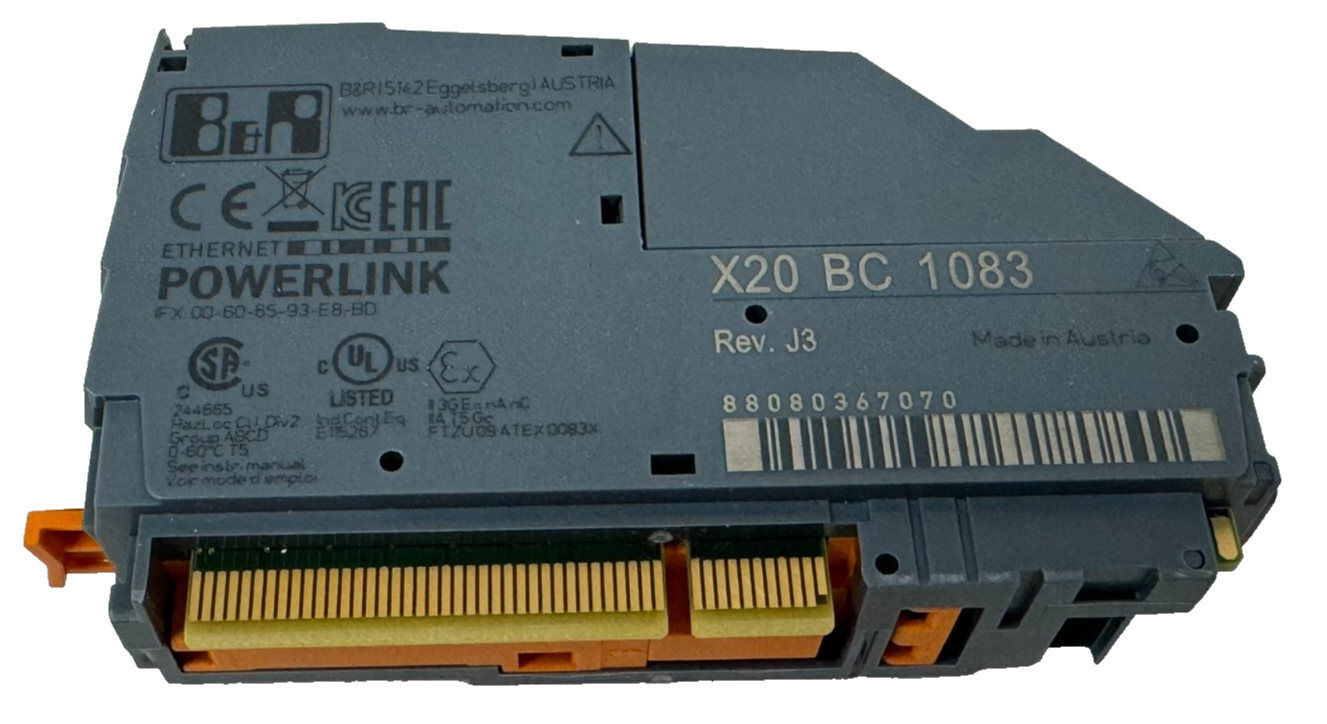 NEW B&R X20-BC-1083 ETHERNET POWERLINK MODULE X20BC1083 - SB Industrial ...
