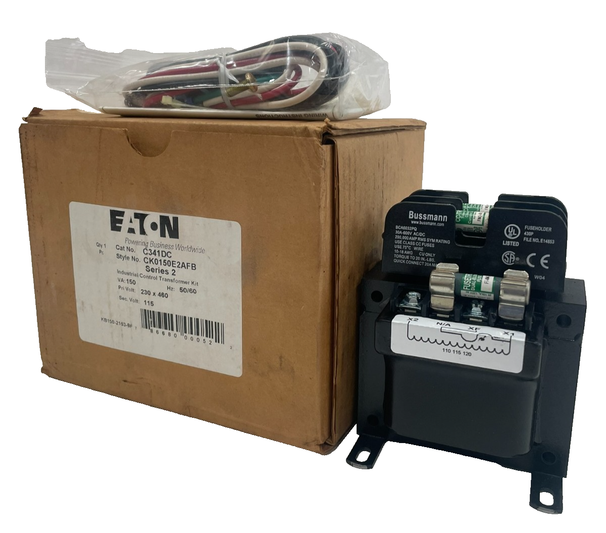 NEW EATON C341DC TRANSFORMER KIT 150VA 50/60HZ SER.2 CK0150E2AFB - SB ...
