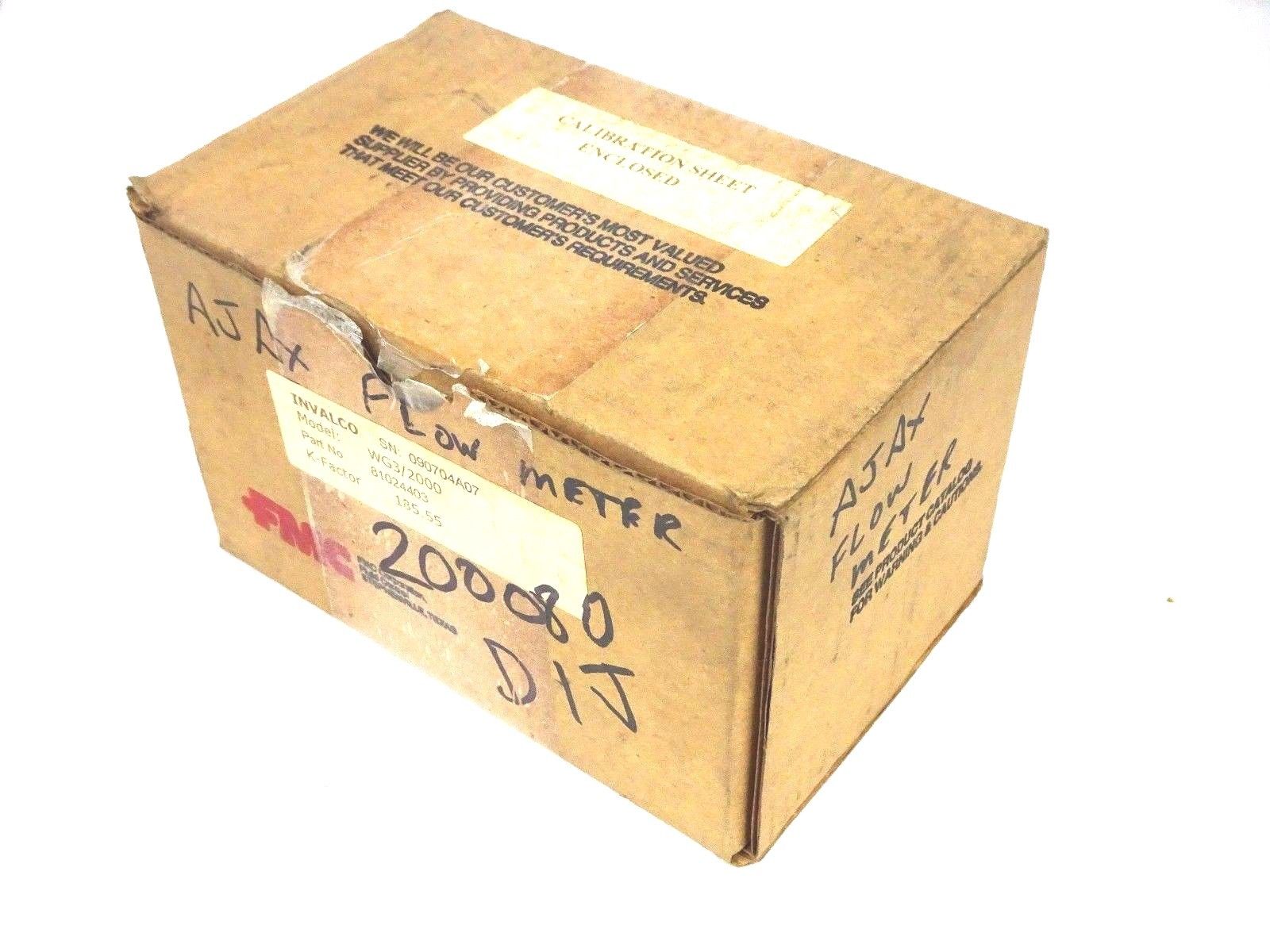 NEW FMC TECHNOLOGIES INVALCO WG3/2000 81024403 TURBINE FLOW METER - SB ...