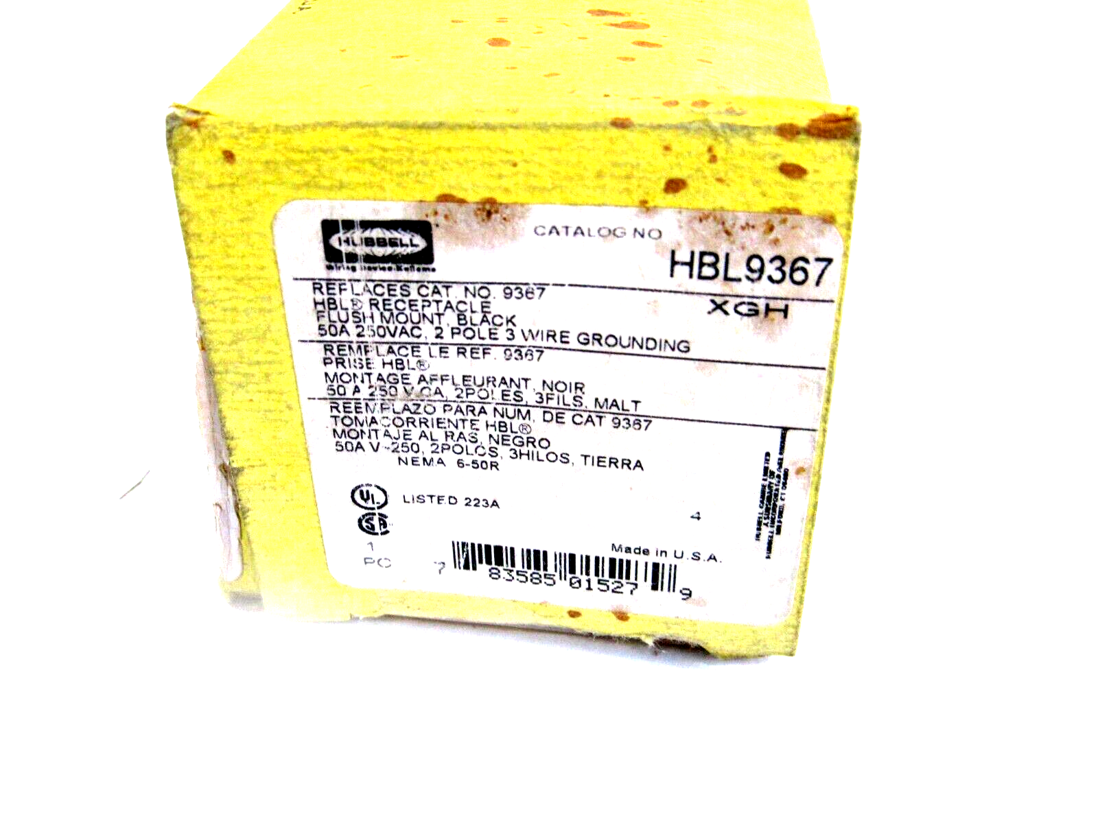 NEW HUBBELL HBL9367 RECEPTACLE - SB Industrial Supply, Inc.