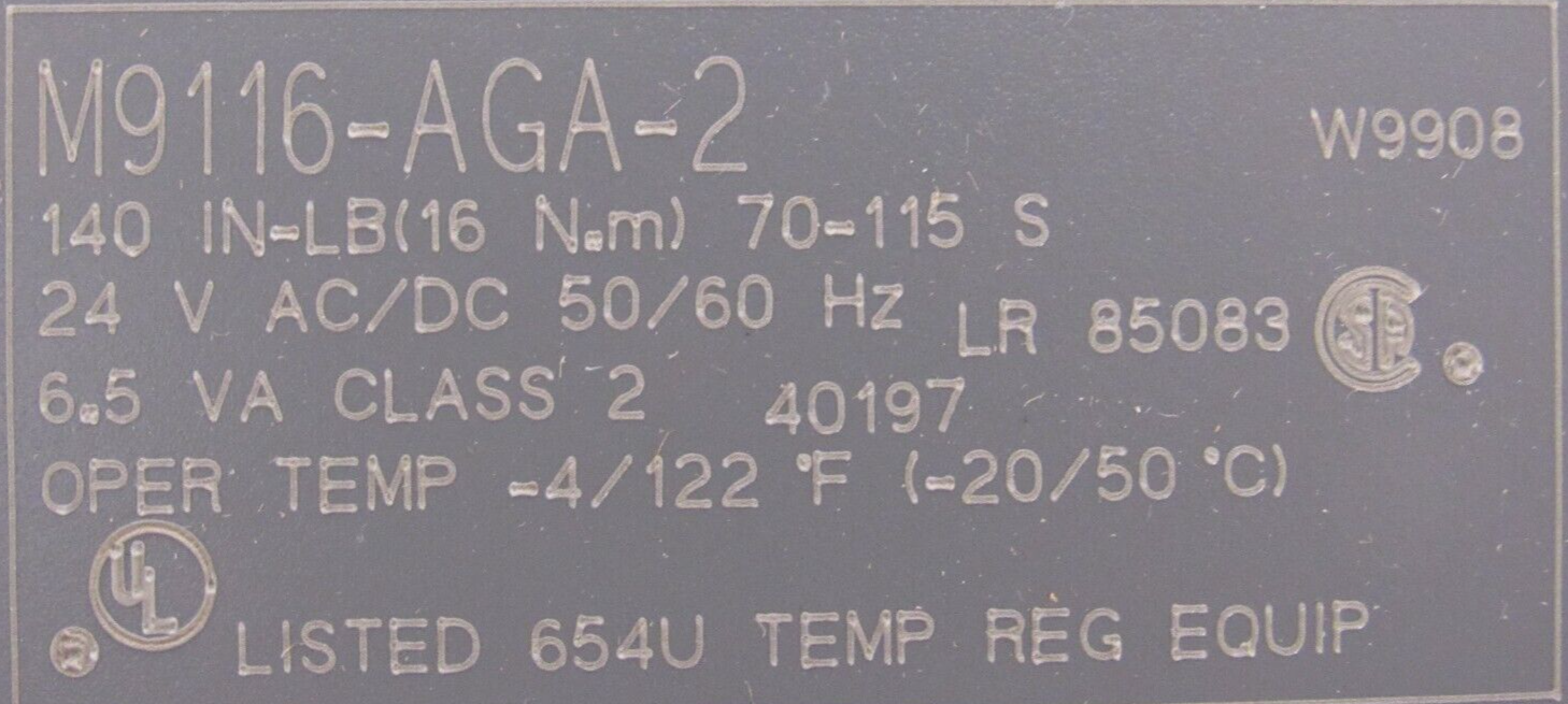 NEW JOHNSON CONTROLS M9116-AGA-2 ACUATOR M9116AGA2 - SB Industrial ...