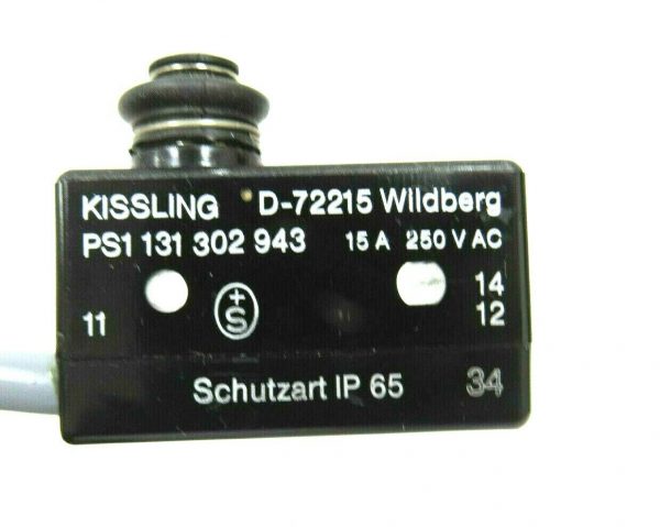 NEW KISSLING D-72215 MICROSWITCH PS1-131-302-943 192163 D72215 - SB ...