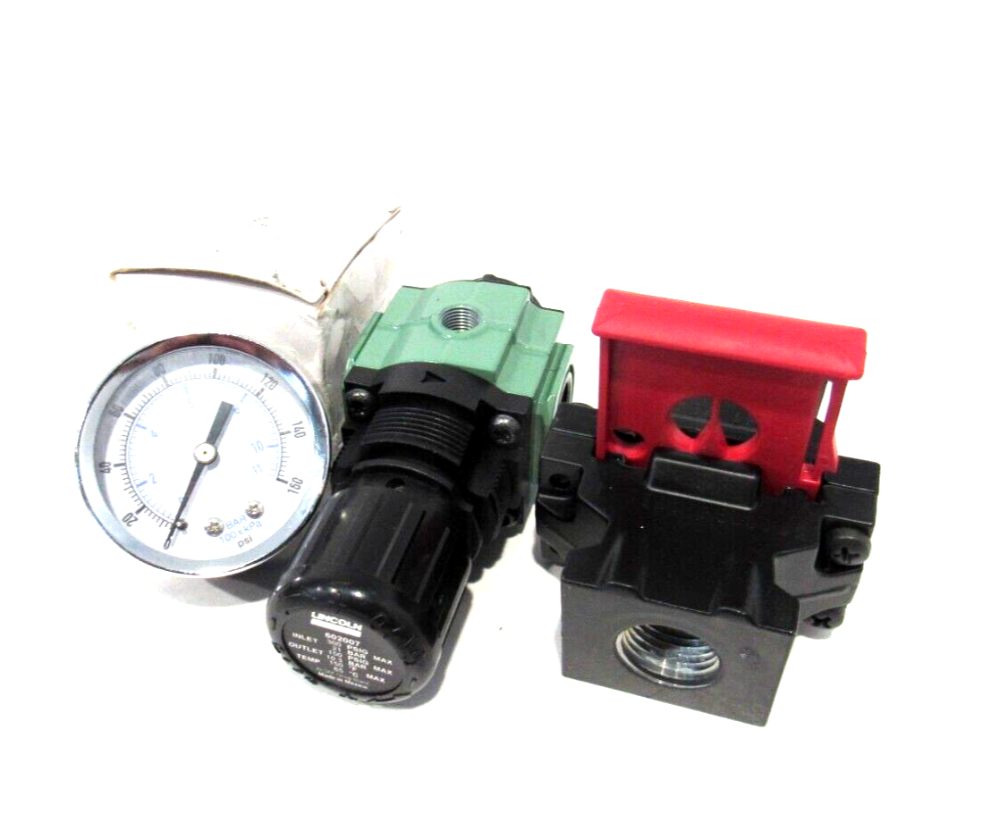 NEW LINCOLN 602007 REGULATOR W/ PS856P LOCKOUT VALVE - SB Industrial ...