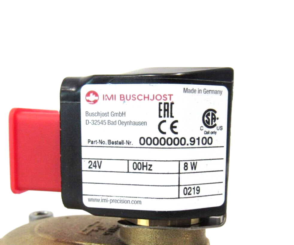 NEW NORGREN / BUSCHJOST 0000000.9100 SOLENOID VALVE 00000009100 - SB ...