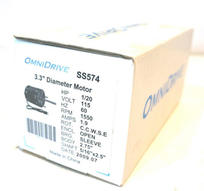 NEW OMNIDRIVE SS574 3.3" DIAMETER MOTOR 1550 R.P.M. - SB Industrial ...
