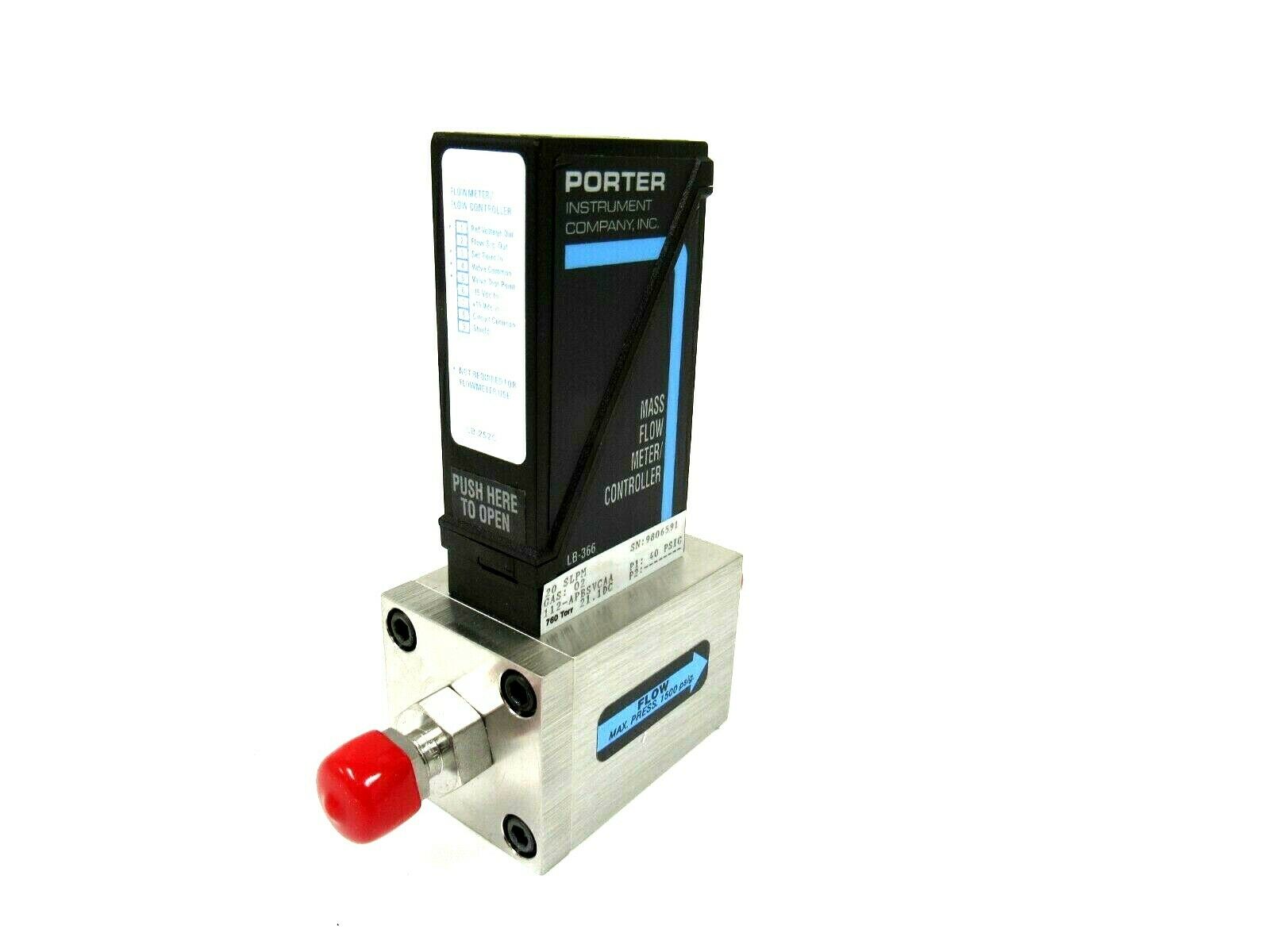 NEW PORTER 112-APBSVCAA MASS FLOW METER CONTROLLER LB-366 112APBSVCAA ...