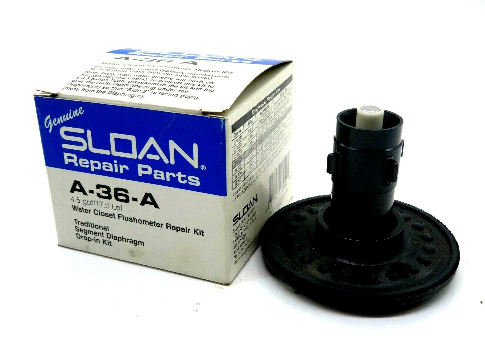 NEW SLOAN VALVE CO. A-36-A FLUSHOMETER REPAIR KIT A36A - SB Industrial ...