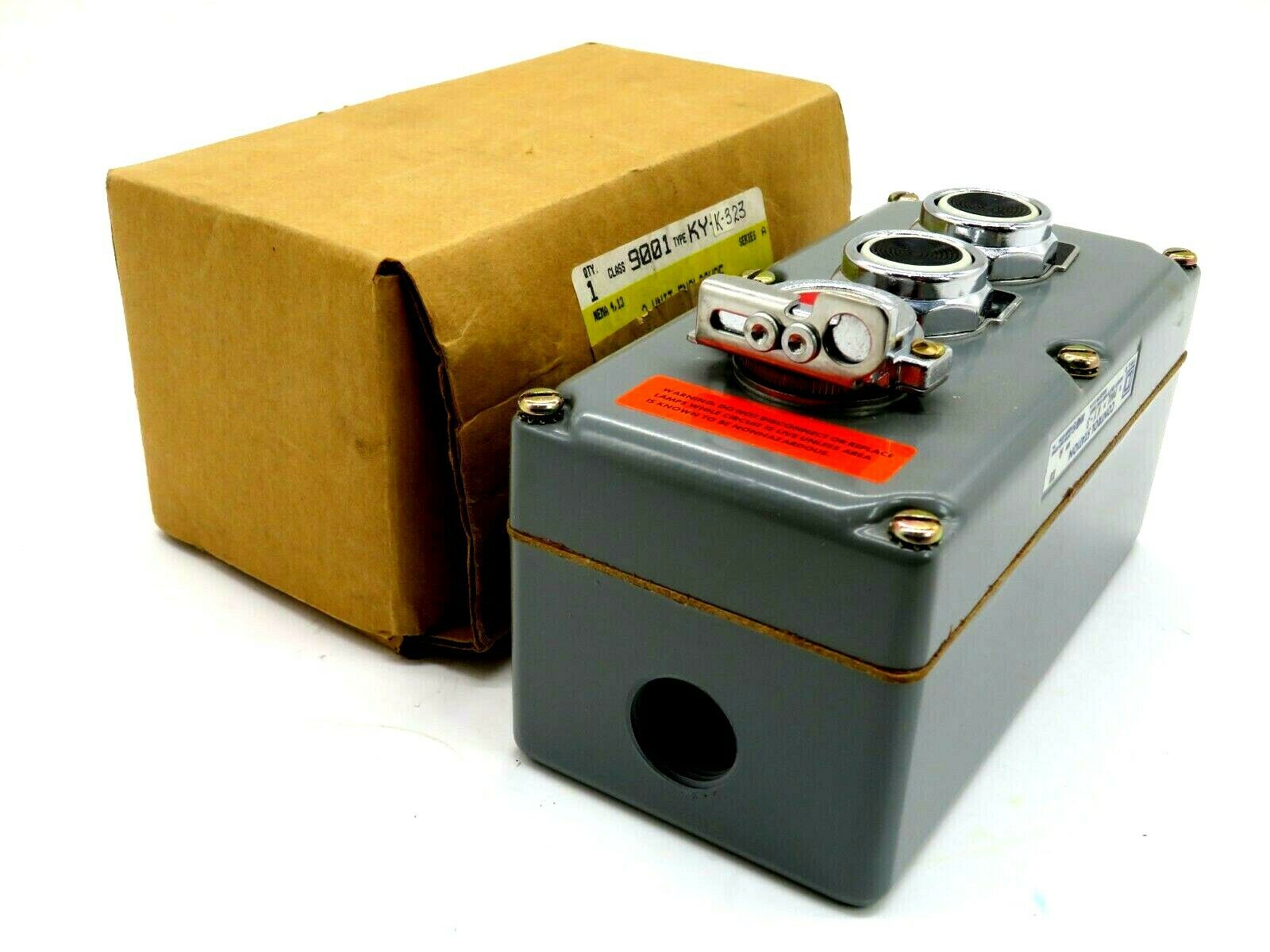 NEW SQUARE D 9001 KY-3 CONTROL STATION SERIES A 9001 KY-K-323 9001KY3 ...