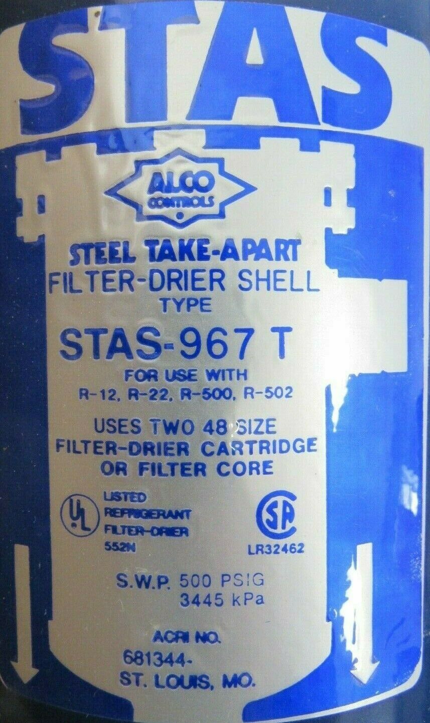 NEW STAS STAS-967T FILTER DRIER SHELL STAS967T - SB Industrial Supply, Inc.