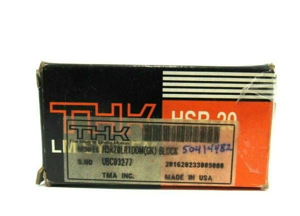 NEW THK HSR-20 LINEAR GUIDE RAIL BLOCK HSR20LR1DDM (GK) HSR20 - SB ...