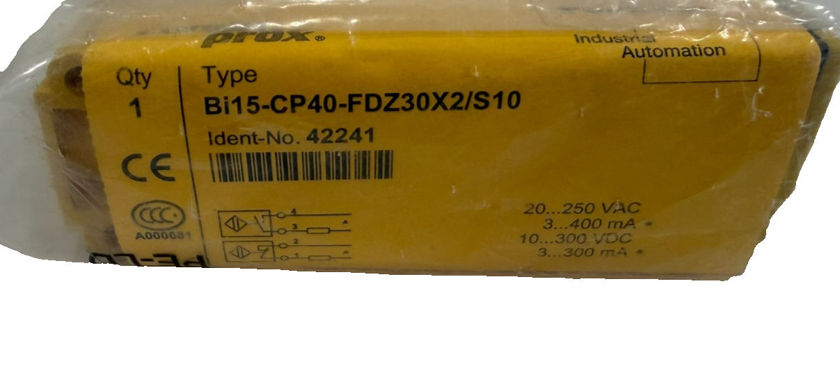 NEW TURCK BI15-CP40-FDZ30X2/S10 INDUCTIVE SENSOR 42241 ...