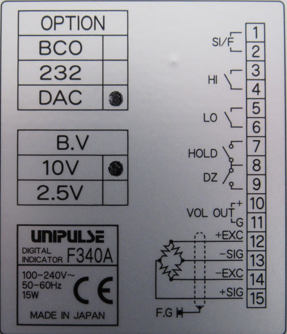 NEW UNIPULSE F340A LOADCELL INDICATOR - SB Industrial Supply, Inc.