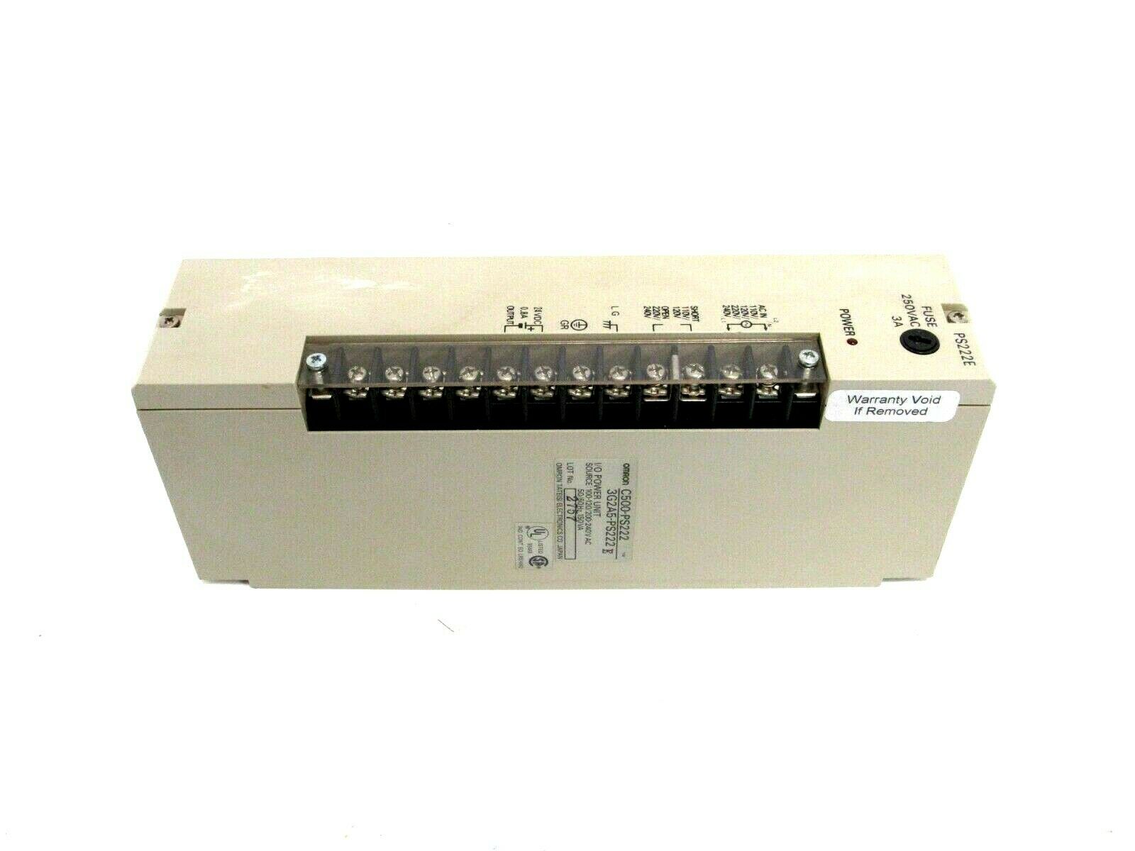 USED OMRON C500-PS222 POWER UNIT 3G2A5-PS222E C500PS222 - SB Industrial ...