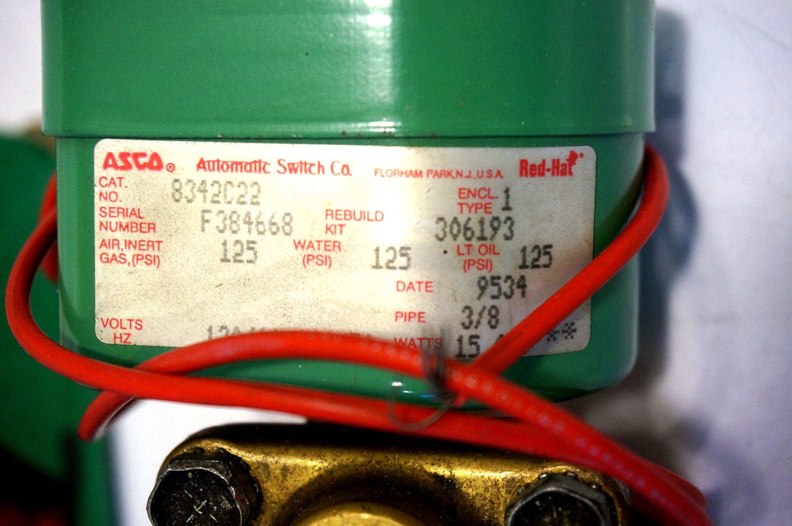 NEW ASCO 8342-C22 SOLENOID VALVE 8342C22120 - SB Industrial Supply, Inc.