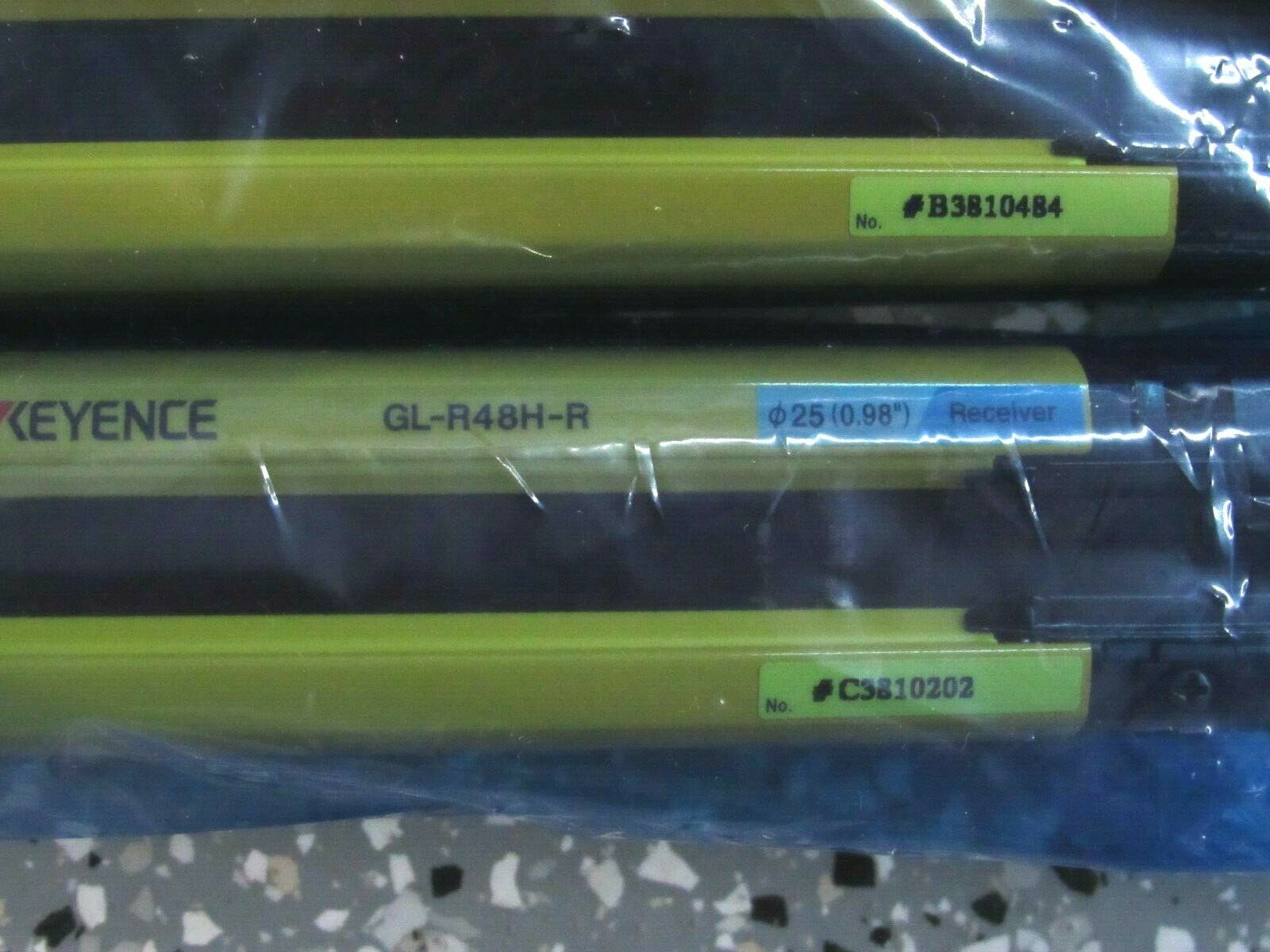 NEW KEYENCE GL-R48H LIGHT CURTAIN SET TRANSMITTER & RECEIVER GLR48H ...