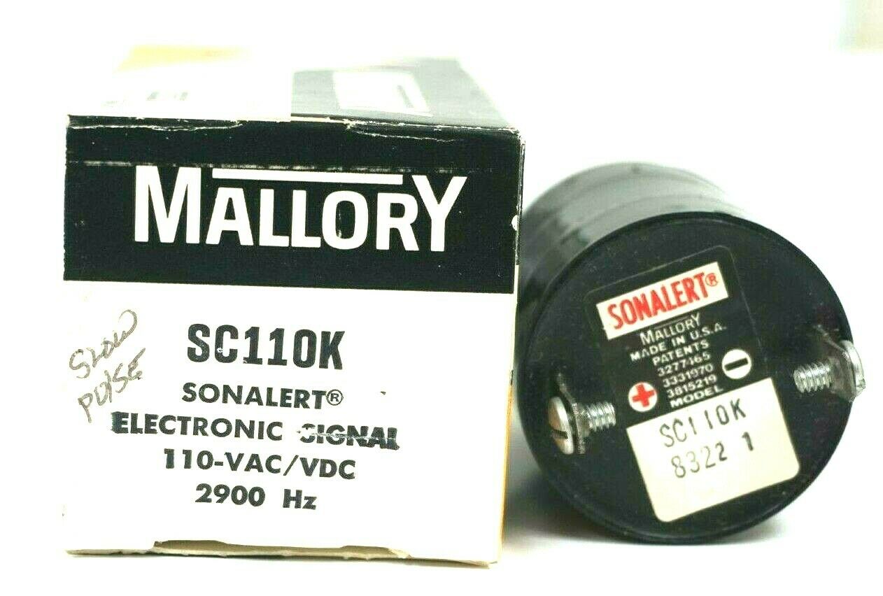 NEW MALLORY SONALERT SC110K ALARM SIGNAL HORN - SB Industrial Supply, Inc.