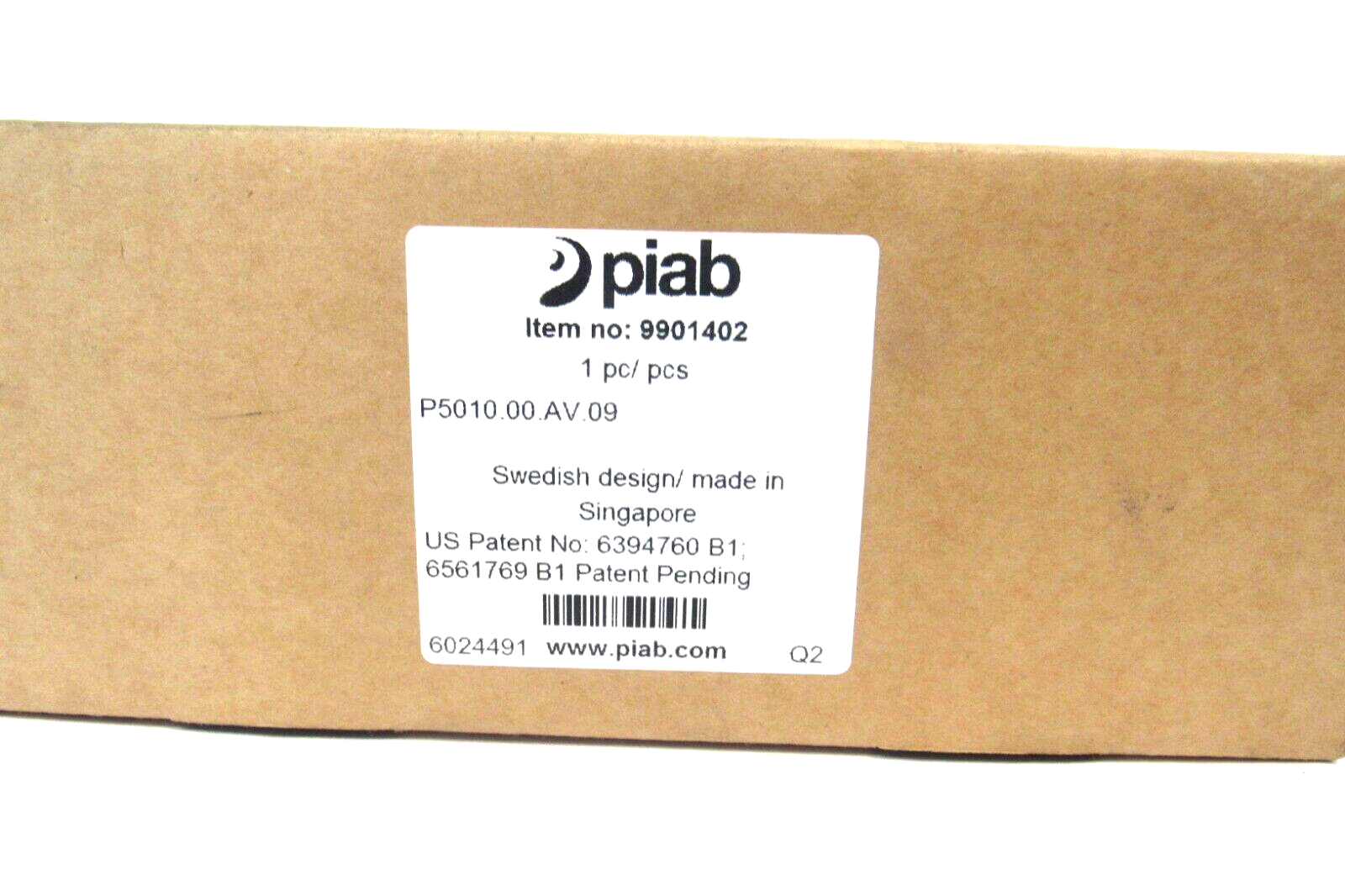 NEW PIAB P5010.00.AV.09 VACUUM PUMP P501000AV09 - SB Industrial Supply ...