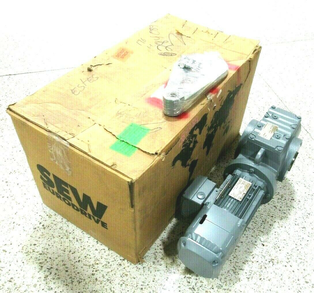 NEW SEW EURODRIVE SA77/T DRN80M4/BE1HR/IS/C GEAR MOTOR ...