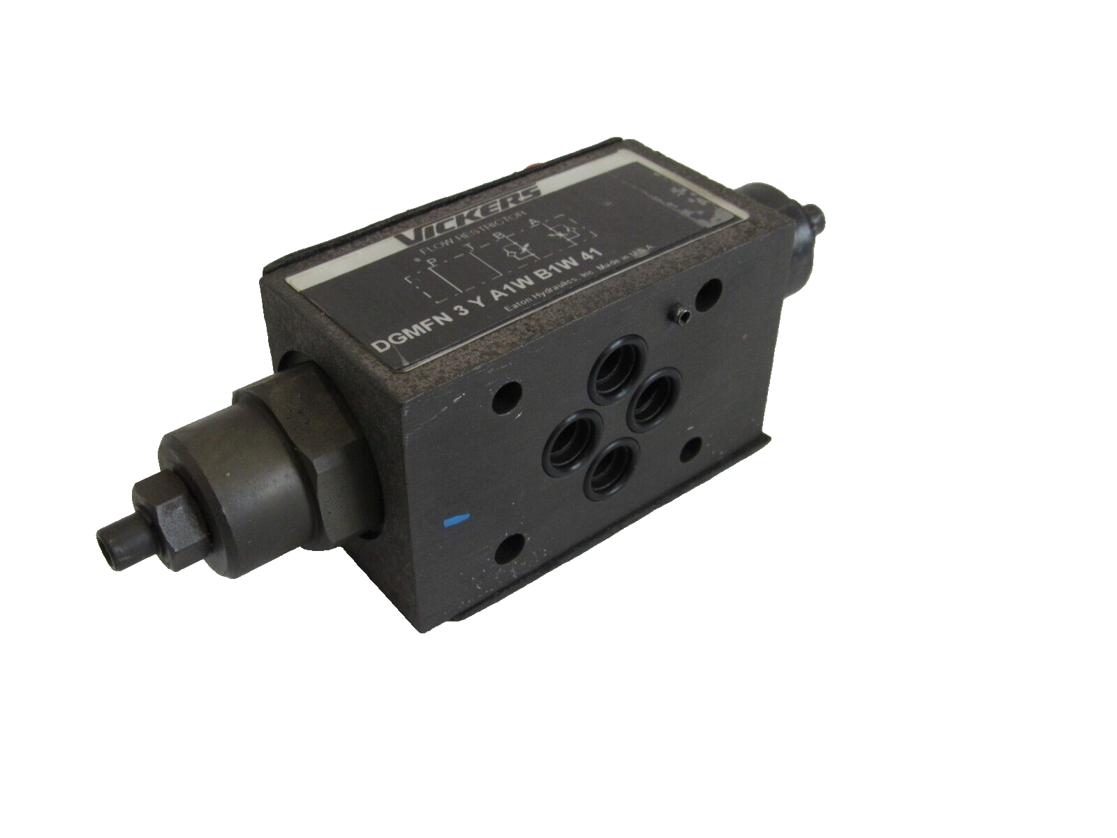 NEW VICKERS DGMFN-3-Y-A1W-B1W-41 FLOW CONTROL VALVE DGMFN3YA1WB1W41 ...