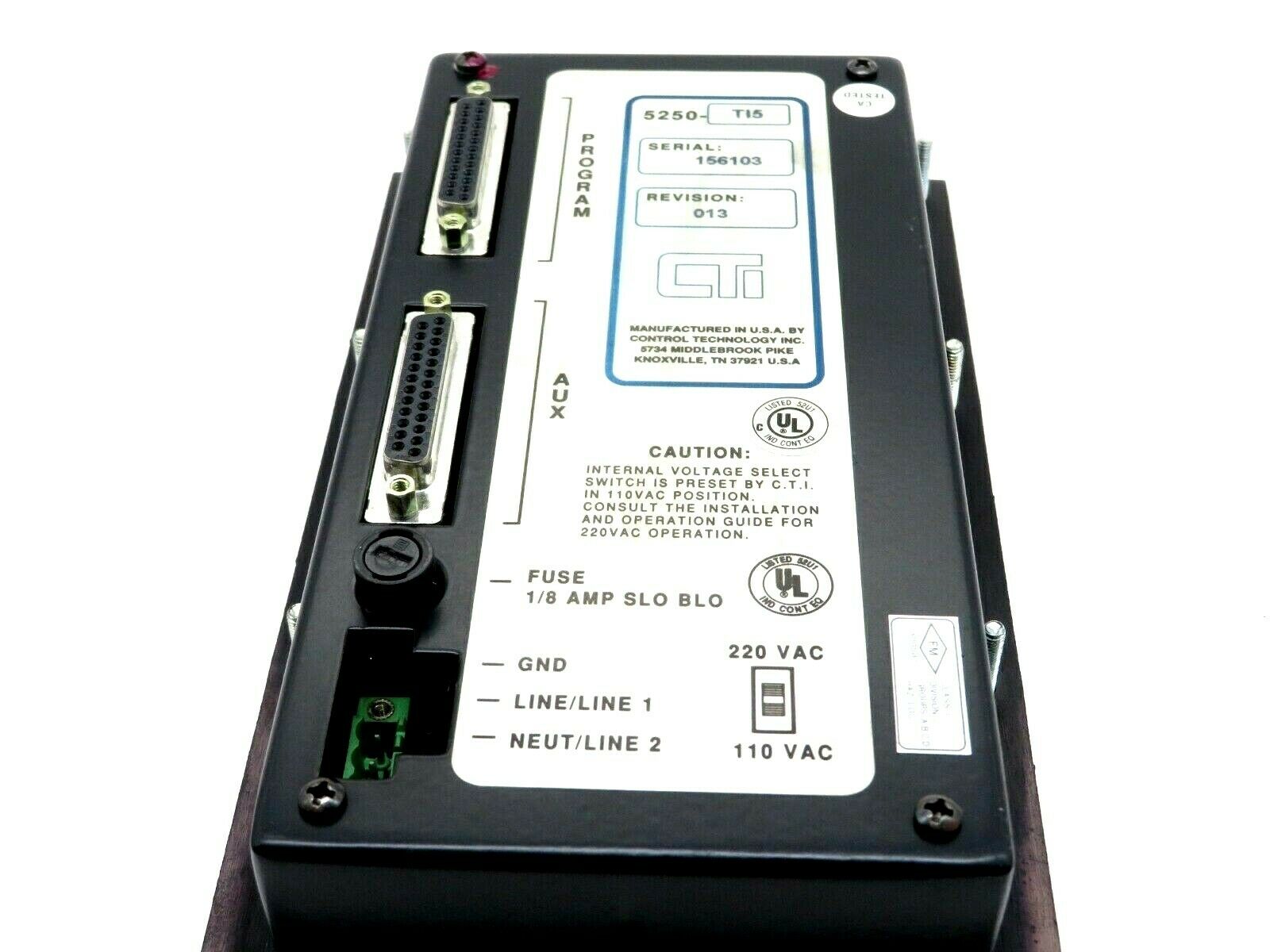 USED CONTROL TECHNOLOGY INC 5250-T15 MODULE 5250T15 - SB Industrial ...